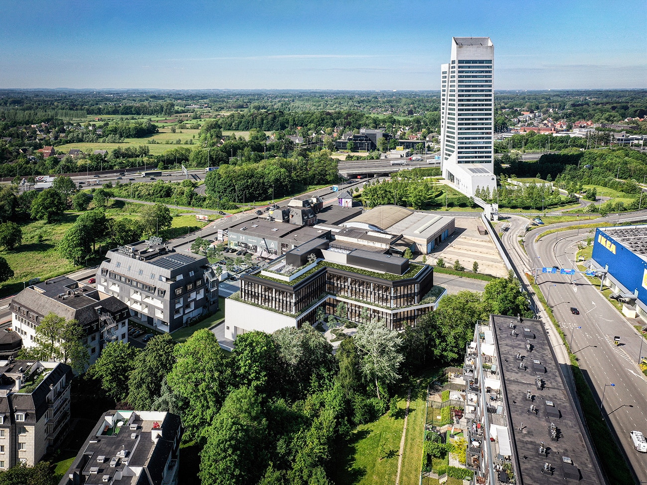 Prestigieus kantoorgebouw pakt uit met daktuin voor huurders