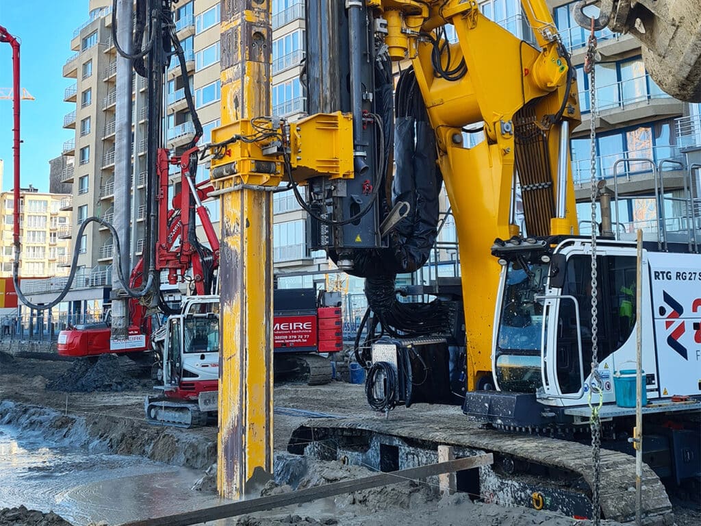 Spectaculaire beschoeiingswerken voor nieuw casino van Middelkerke