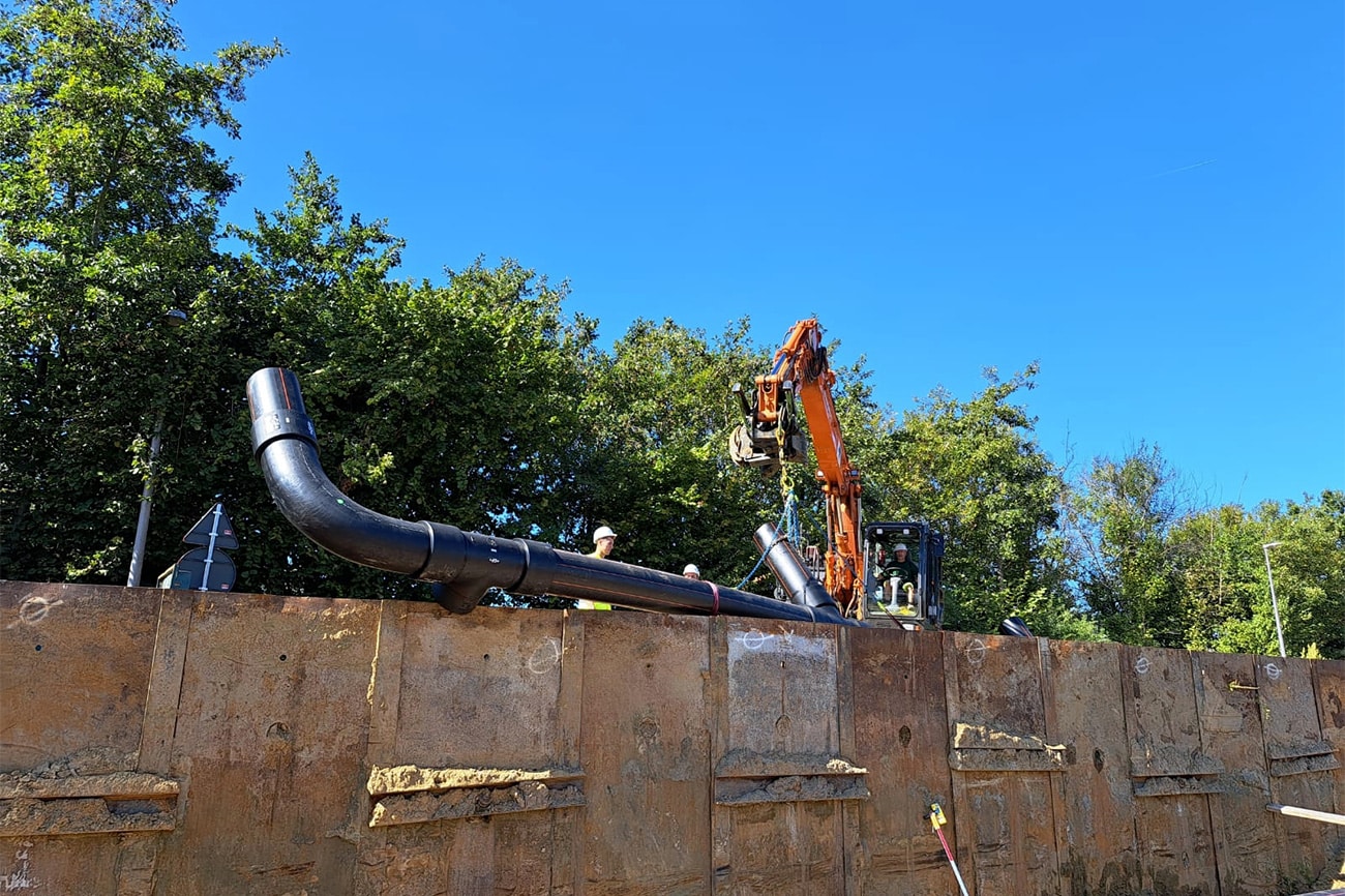 Aquafin test nieuw waterzuiveringsstation met HDPE-leidingen