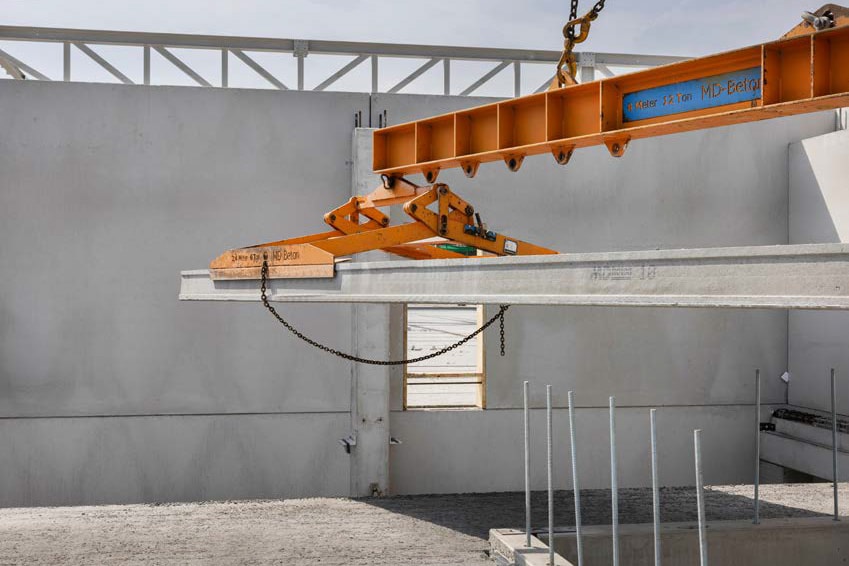 Voorgespannen gewelven van 2,40 en 1,20 meter op maat van elk project